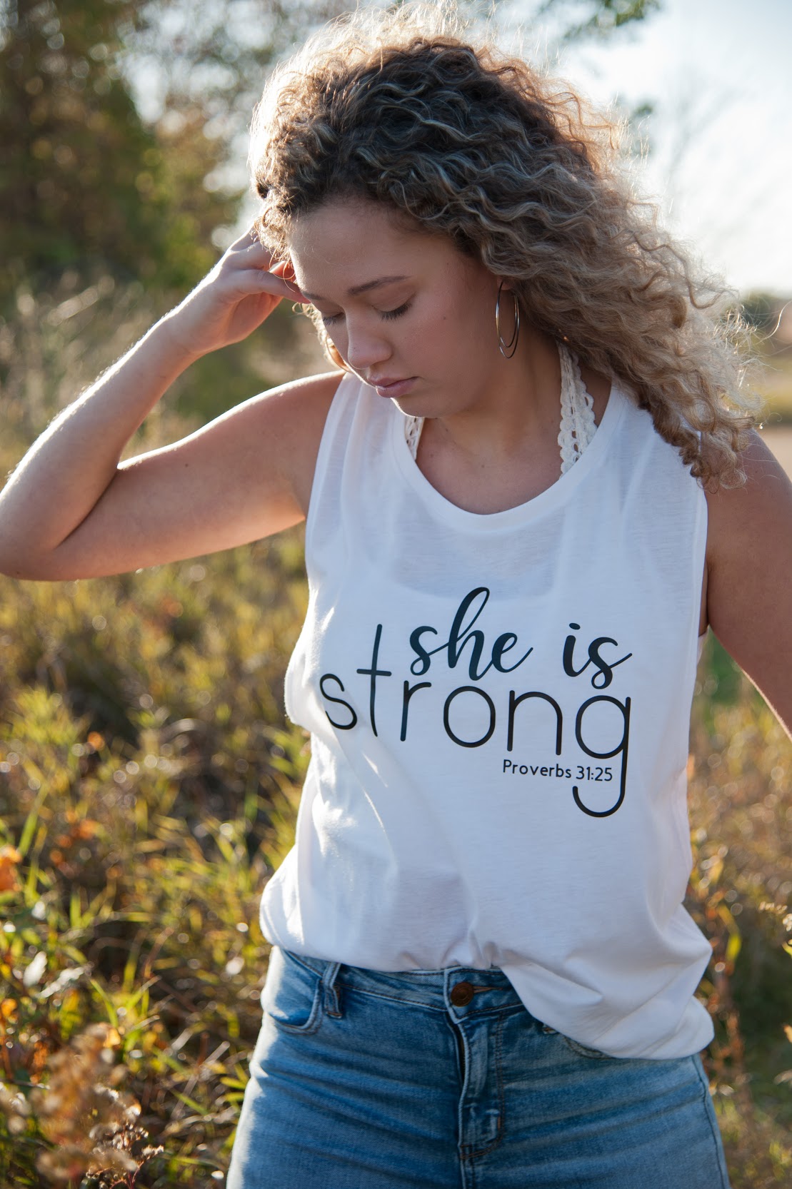 She is Strong Women’s Muscle Tank Top – Heather Mattson